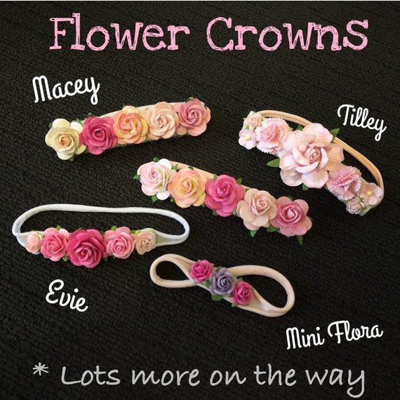 'Evie' Flower Crown – Bub&Bow